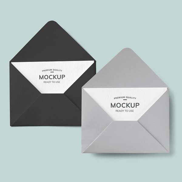 Open envelope with a card | Premium PSD Mockup - rawpixel