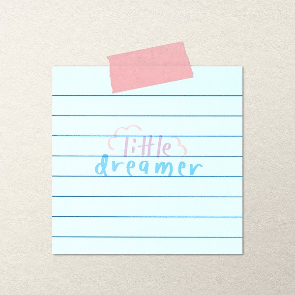 Cute reminder note mockup, washi | Premium PSD Mockup - rawpixel