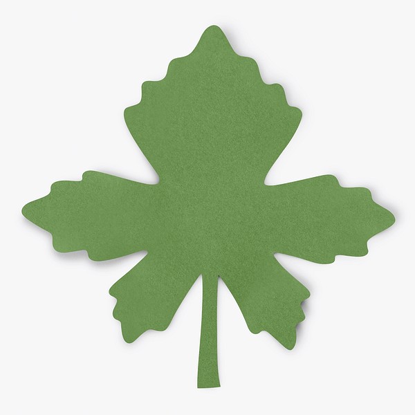 Leaf paper craft style green | Free Photo - rawpixel