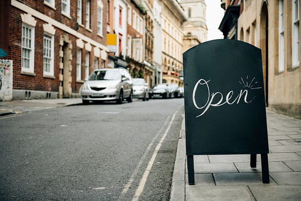 Standing frame an open sign | Free Photo - rawpixel