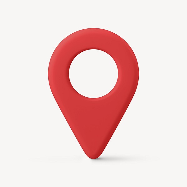 3D location pin sticker, map | Free PSD Illustration - rawpixel