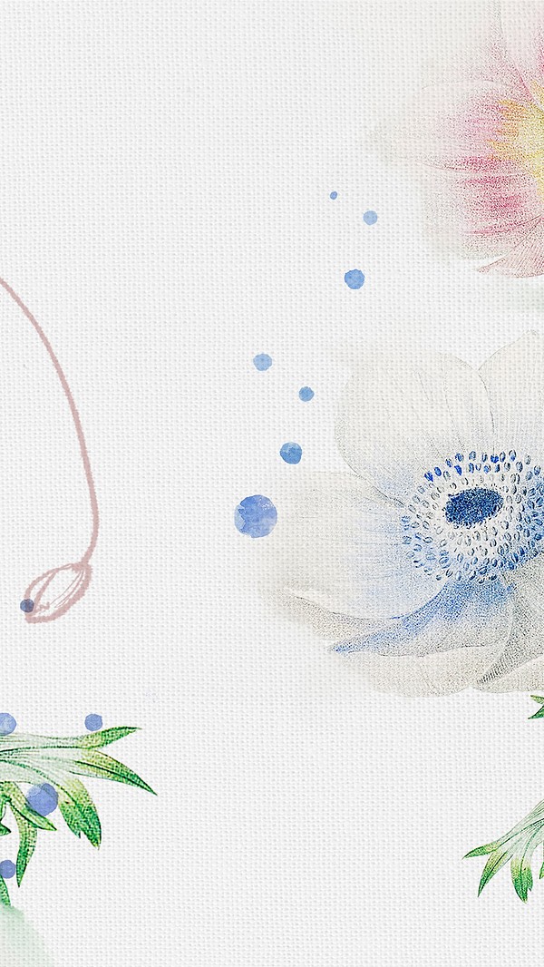 Flower phone wallpaper background, aesthetic | Premium Photo ...