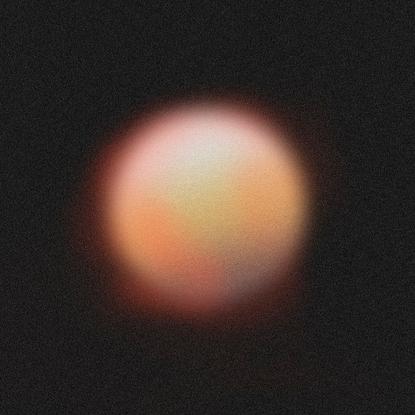Orange blurry moon clipart, planet | Free Photo - rawpixel