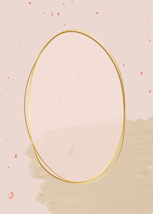 Gold oval frame on background | Premium Vector - rawpixel