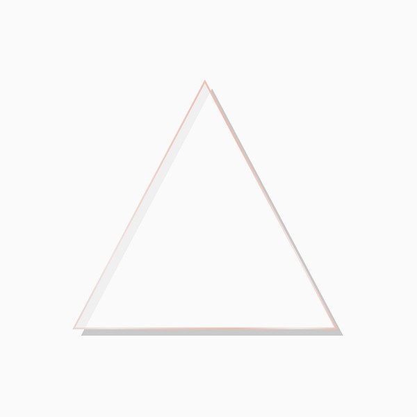 Triangle gold frame on a blank | Premium Vector - rawpixel