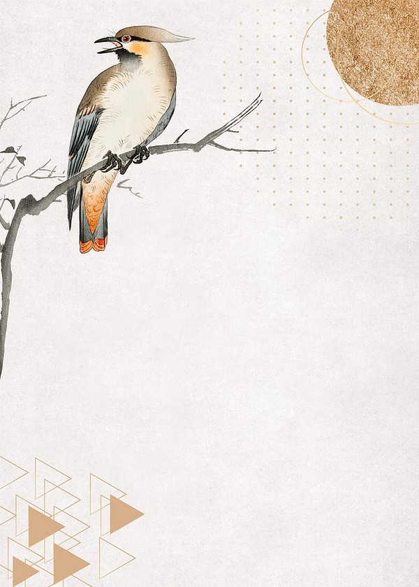 Bird branch frame design | Premium PSD - rawpixel