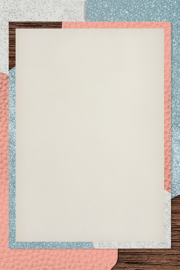 Frame on pink and blue | Premium PSD - rawpixel