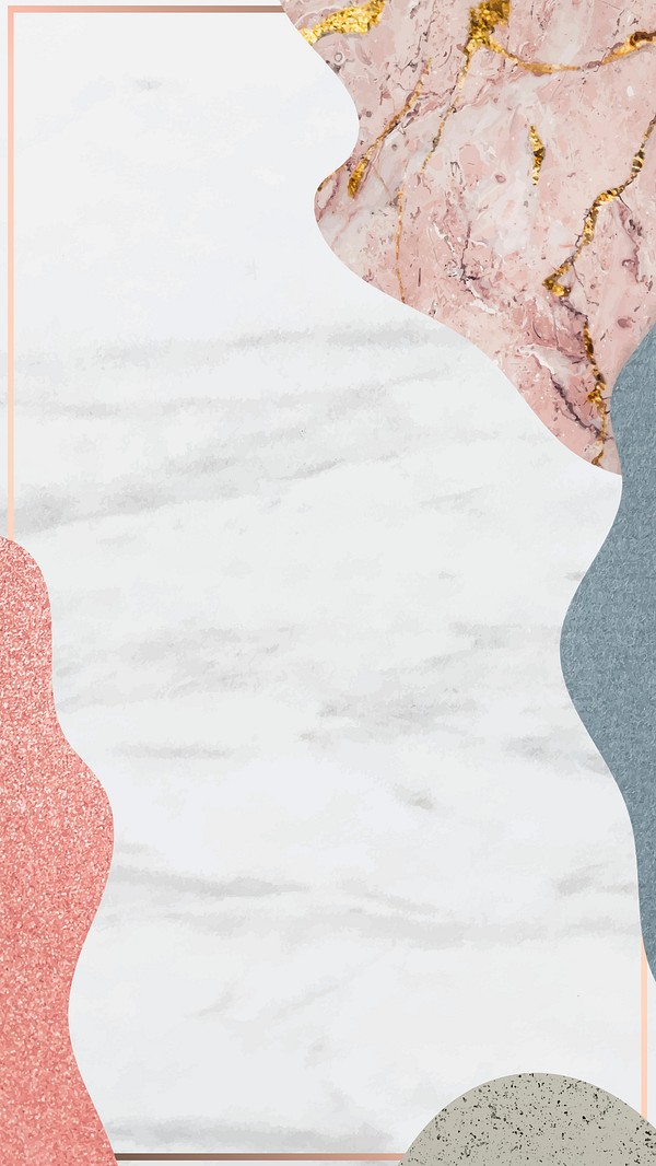 Collage patterned frame white marble | Premium Vector - rawpixel