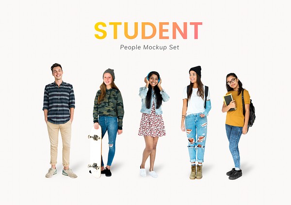 Young student character mockups set | Premium Photo - rawpixel