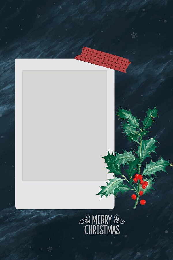 Festive blank Christmas film vector | Premium Vector - rawpixel