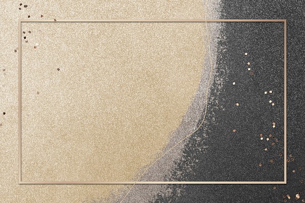 Rectangle gold frame on gold | Premium PSD - rawpixel