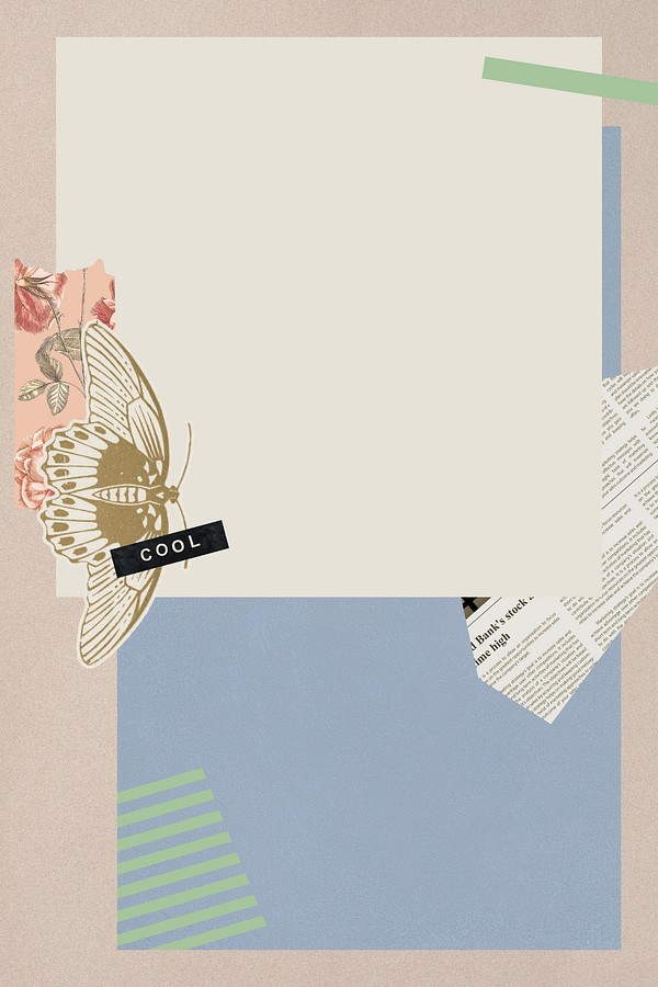 Vintage pastel collage style banner | Premium PSD - rawpixel