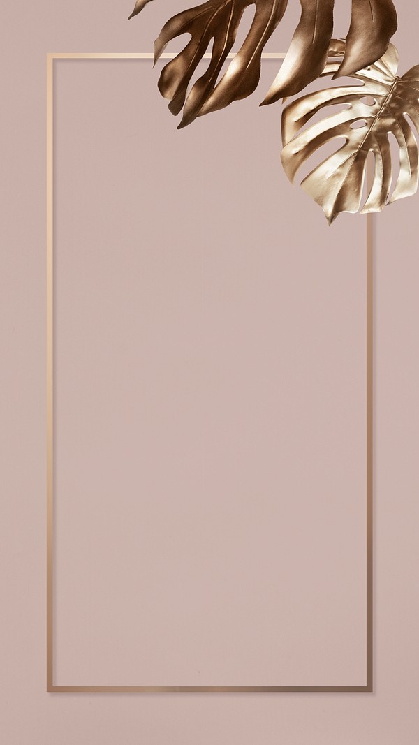 Golden rectangle monstera leaves frame | Premium PSD - rawpixel