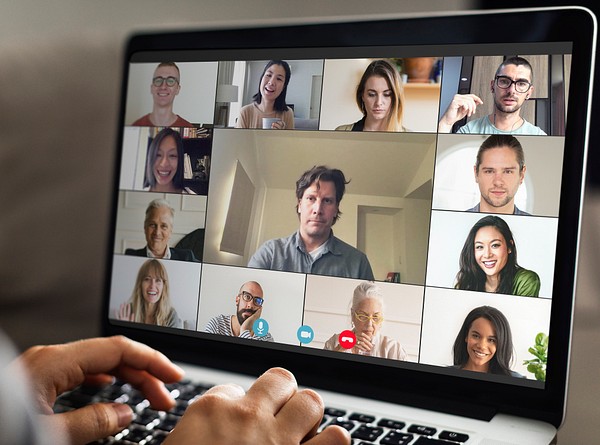Colleagues having a video conference | Free Photo - rawpixel