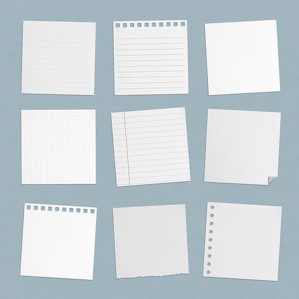 White paper sticky note design | Premium PSD - rawpixel