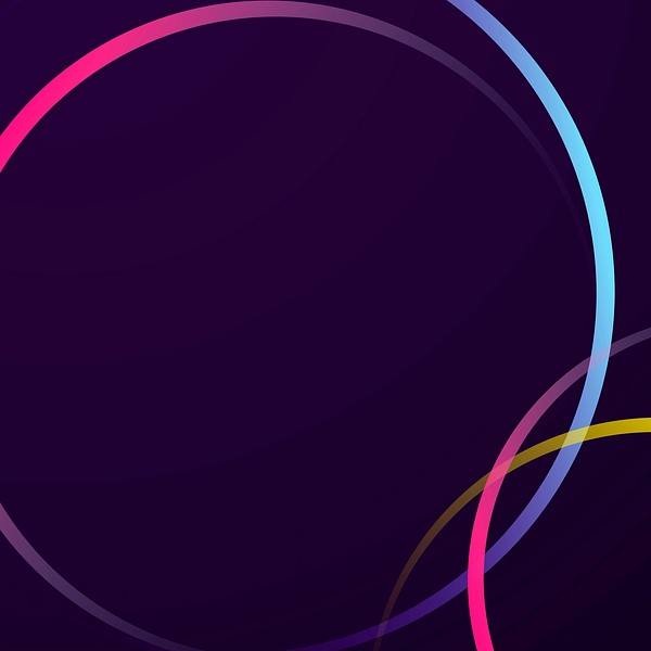 Neon gradient curve frame template | Premium Vector - rawpixel