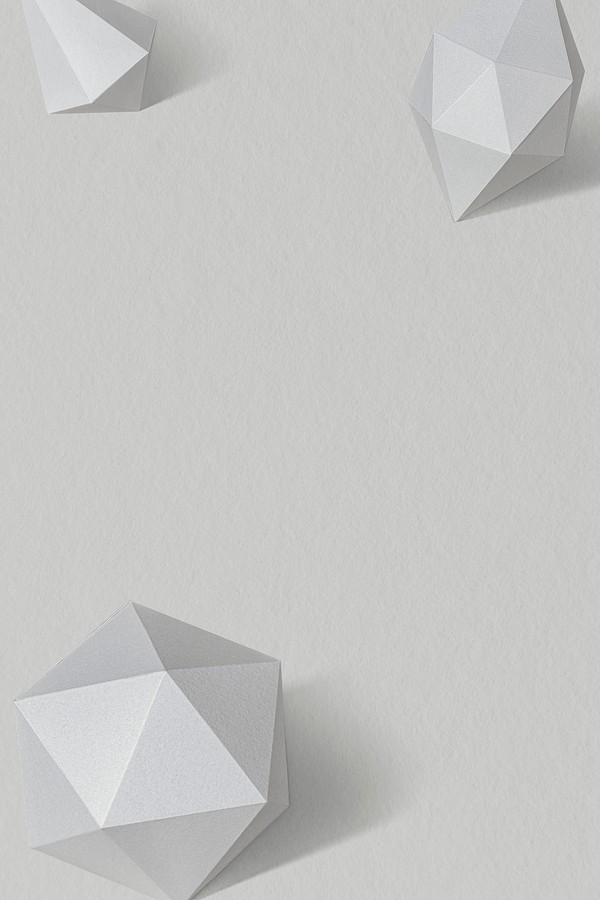 Gray geometric paper craft design | Free PSD - rawpixel