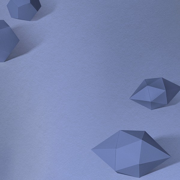 3D blue elongated hexagonal bipyramid | Premium PSD - rawpixel