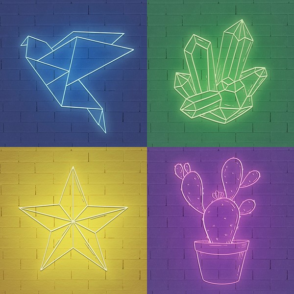 Neon journal sticker set design | Premium PSD - rawpixel