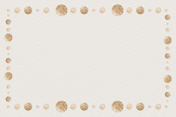 Gold dot patterned frame beige | Premium Photo - rawpixel
