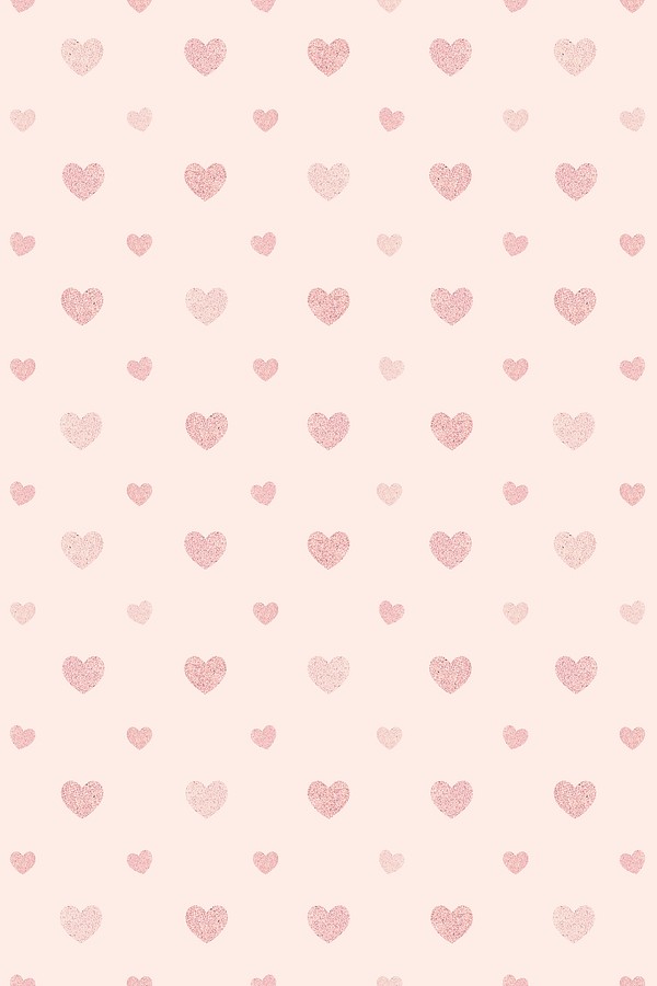 Seamless glittery pink hearts patterned | Premium Photo - rawpixel