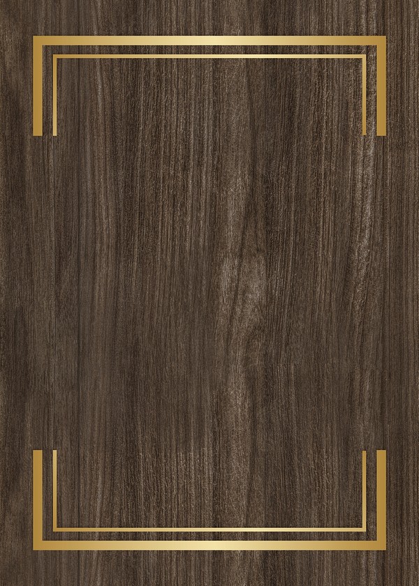 Gold rectangle frame on a wooden | Premium Photo - rawpixel