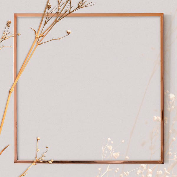 Minimal leaf frame design space | Premium PSD - rawpixel