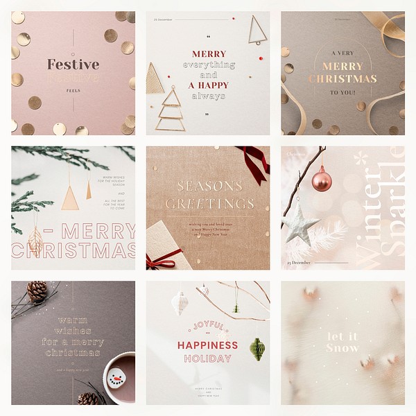 Christmas vector social media template | Premium Vector - rawpixel