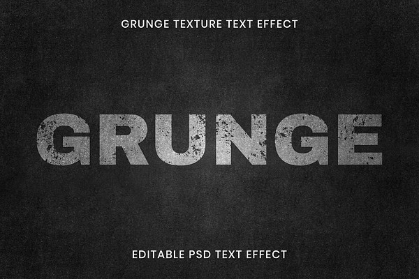 Editable grunge text effect psd | Premium PSD Add-on - rawpixel