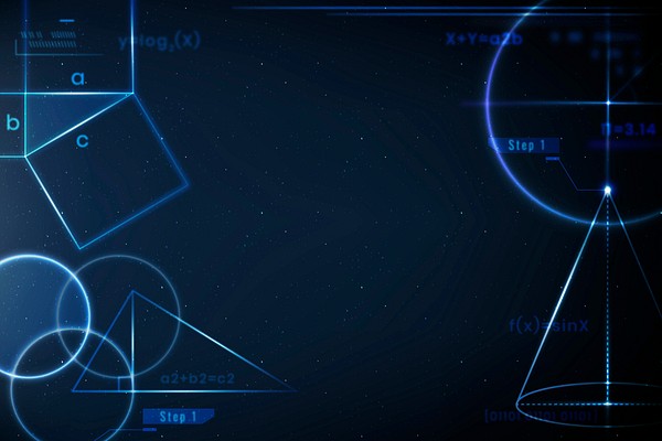Mathematical and geometric background vector | Premium Vector - rawpixel