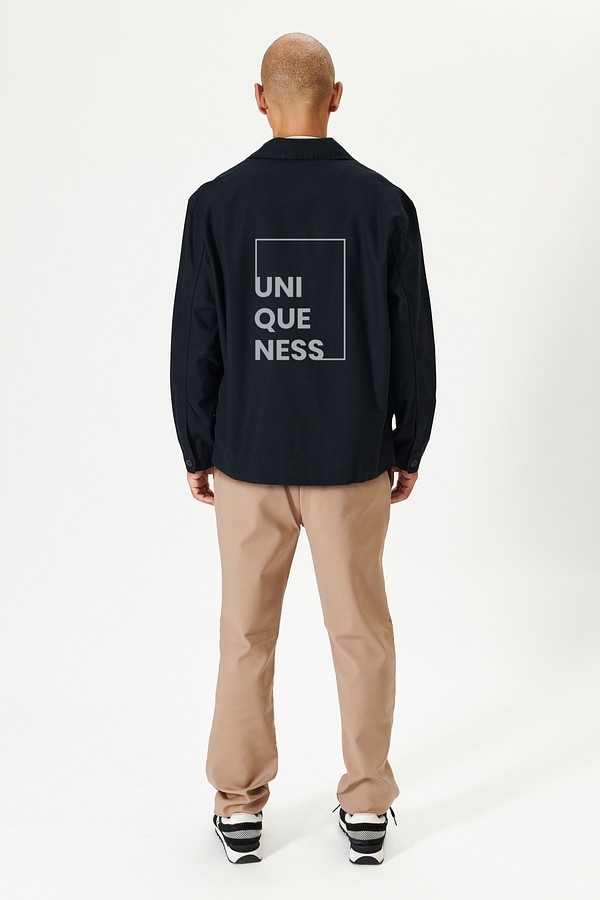 Black jacket template apparel mockup | Premium PSD Mockup - rawpixel