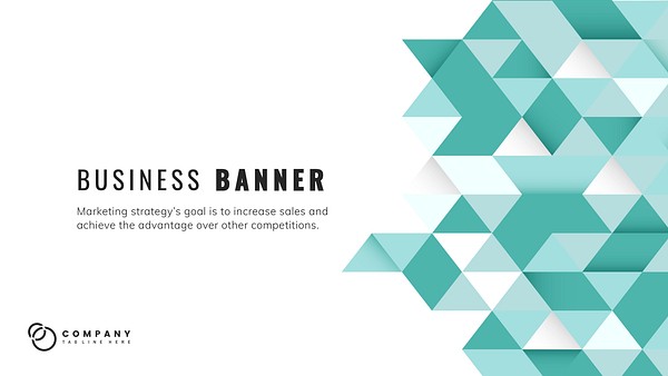 Business banner abstract design illustration | Premium Vector Template ...