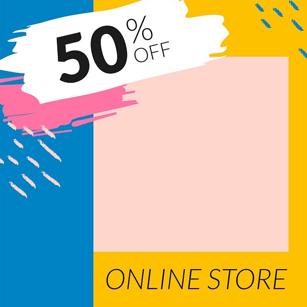 Colorful sale template design vector | Free Vector Template - rawpixel