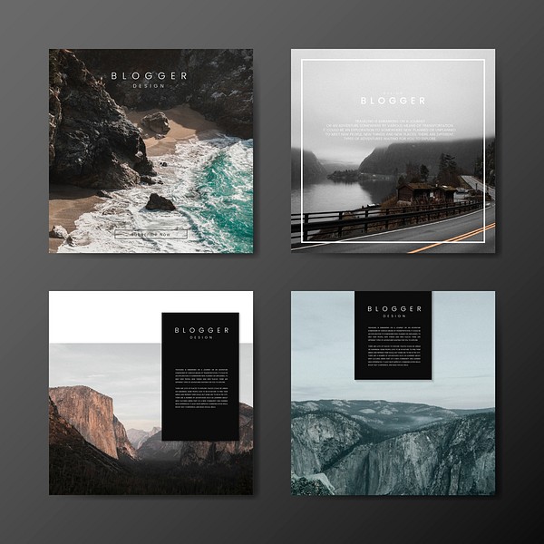 Blog welcome page template design | Free Vector - rawpixel