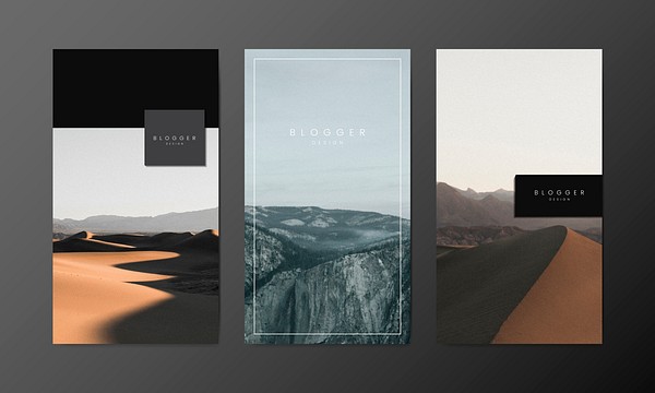 Blog banner template design vectors | Free Vector - rawpixel