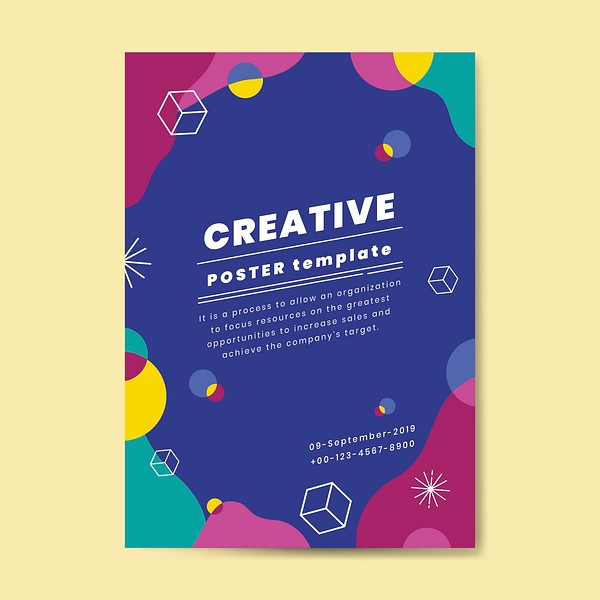 Creative advertisement poster template vector | Premium Vector - rawpixel