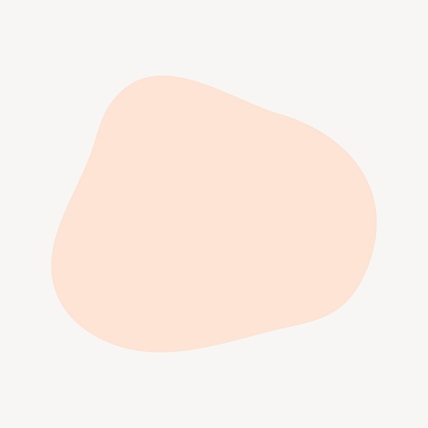 Beige blob shape sticker, abstract | Premium Vector - rawpixel