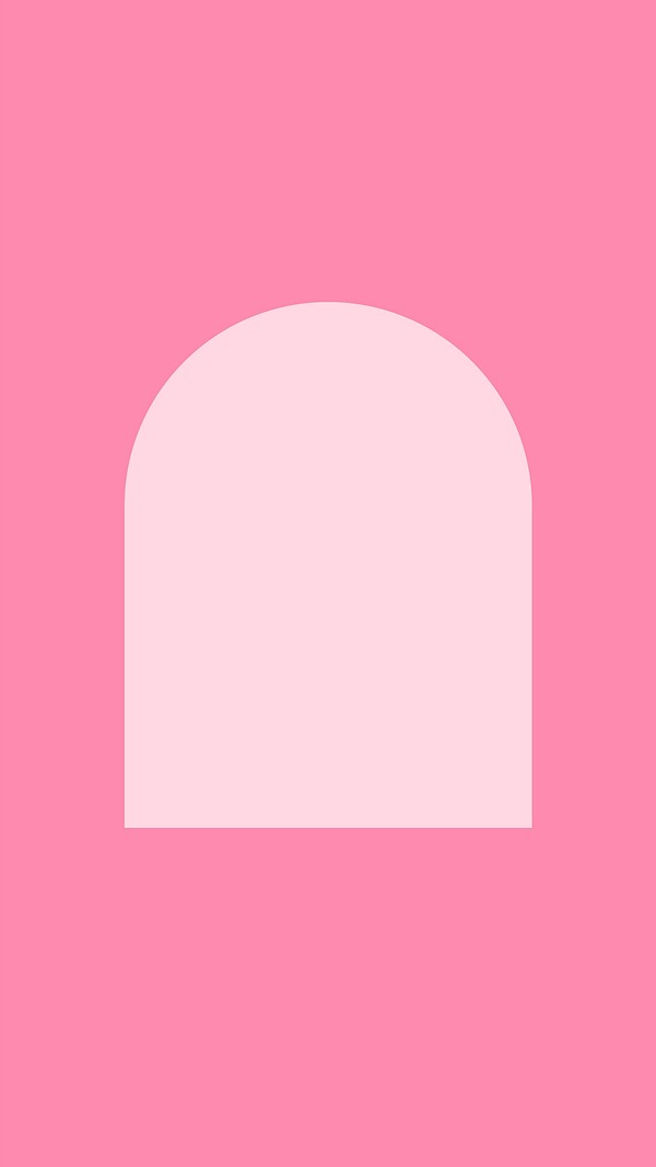 Pink iPhone wallpaper frame, arched | Premium Vector - rawpixel