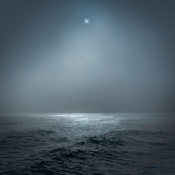 Dim moonlight sky dark sea | Free Photo - rawpixel