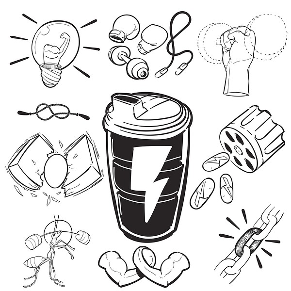 Hand drawing illustration set power | Free Photo - rawpixel