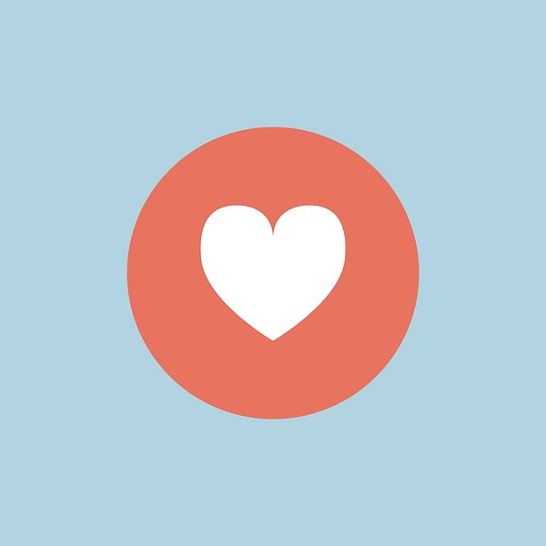 Illustration of a circle with a heart | Free Vector - rawpixel