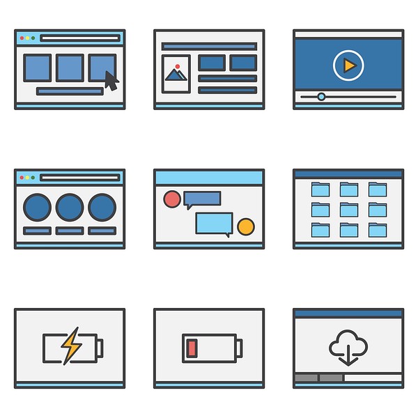 Illustration set of web pages | Premium Vector - rawpixel