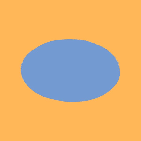 Oval shape sticker, blue geometric | Free PSD - rawpixel