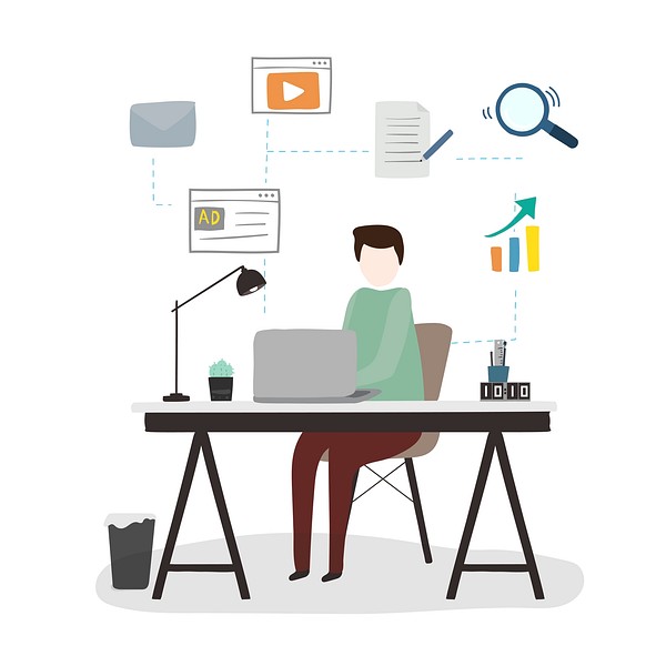 Illustration human avatar using technology | Premium Vector ...