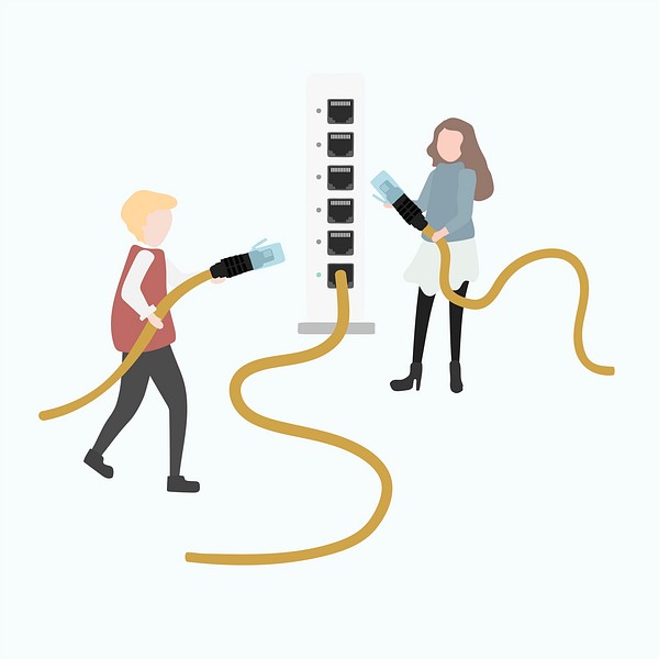 Illustration human avatar using technology | Premium Vector ...