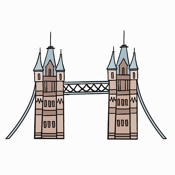 Tower Bridge iconic symbol London | Premium Vector Illustration - rawpixel