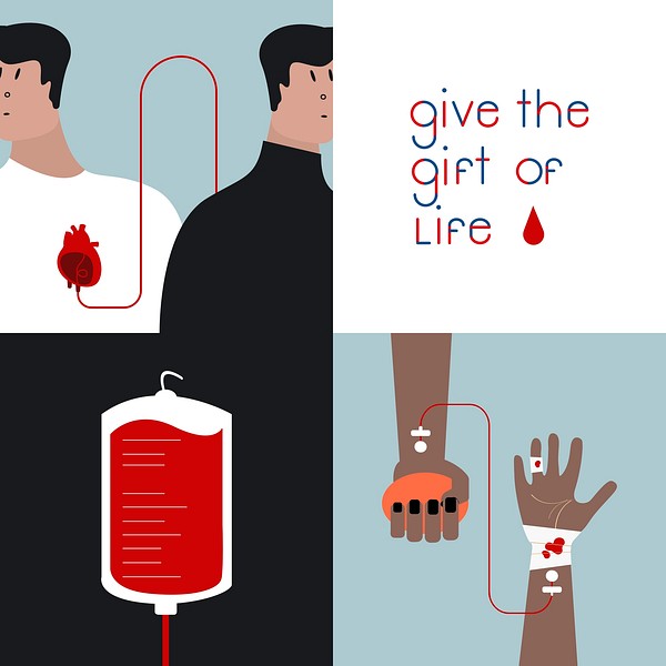 Blood donation concept vector illustration | Free Vector - rawpixel