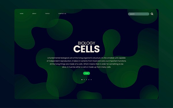 Biology cells informational website graphic | Free Vector - rawpixel