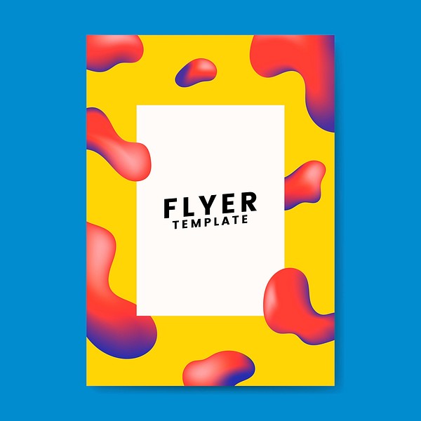 Colorful flyer template graphic design | Premium Vector - rawpixel