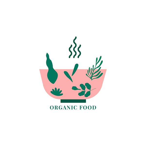 Organic and healthy food icon | Free Vector - rawpixel